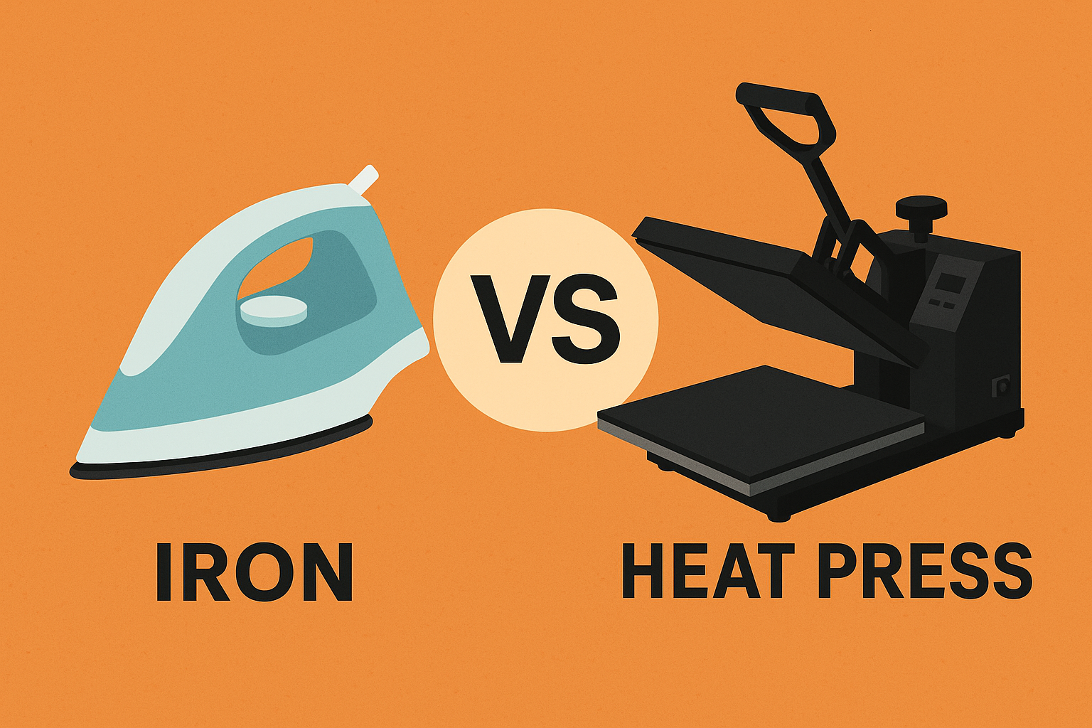 Iron vs Heat Press for DTF Transfers: What Really Works Best? – DTF ONLINE